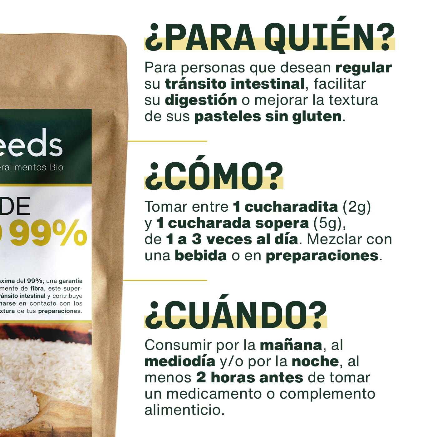 organic psyllium for gut wellness