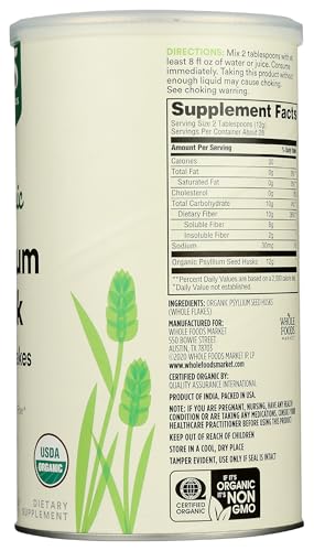 organic psyllium for regularity support