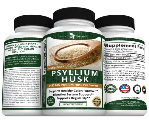 organic psyllium husk capsules for digestion
