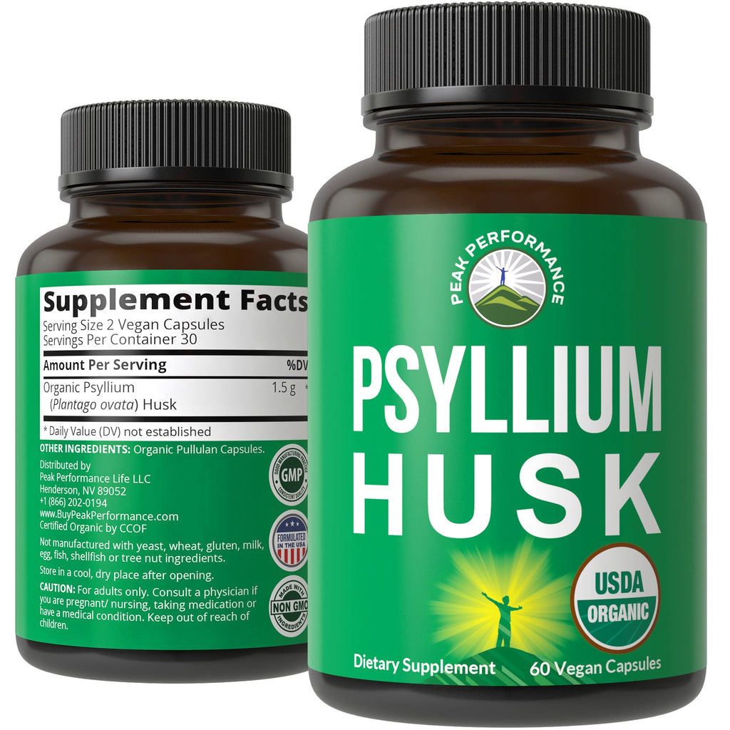 organic psyllium husk capsules for digestion