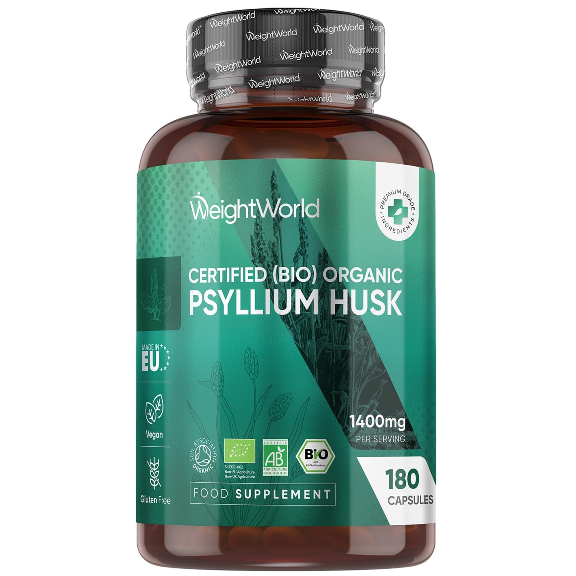 organic psyllium husk capsules for digestion