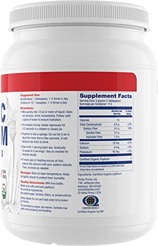 organic psyllium husk for detox