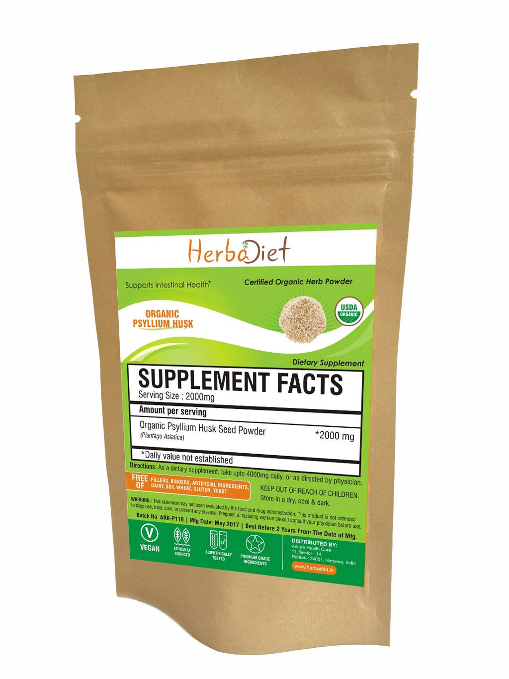 organic psyllium husk for digestion