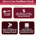 Organic psyllium husk powder for natural detox