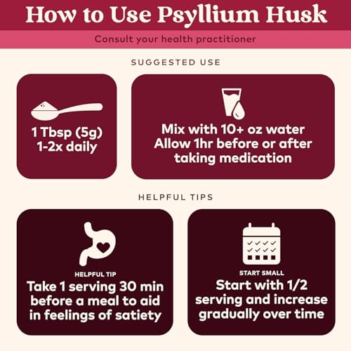 Organic psyllium husk powder for natural detox