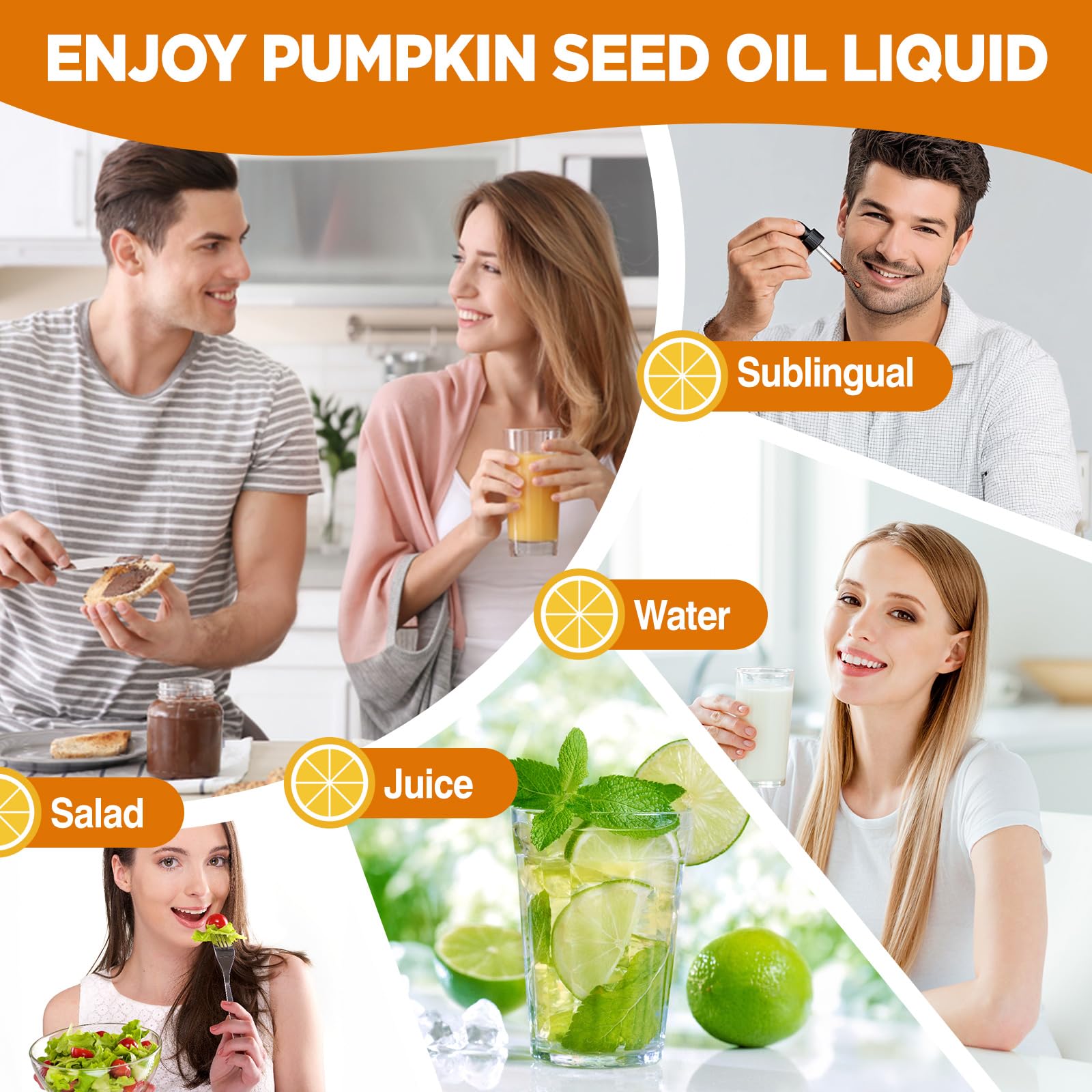 Organic pumpkin seed oil drops