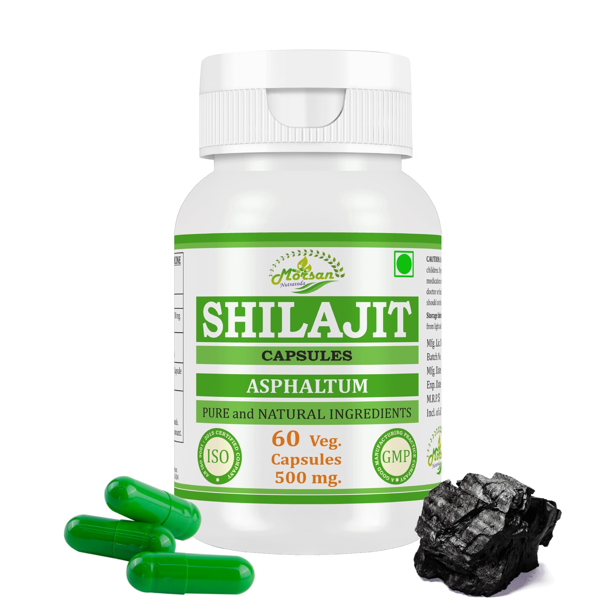 organic pure Himalayan shilajit capsules