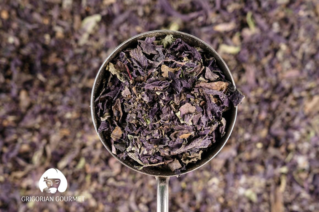 organic purple basil herb blend