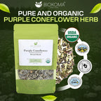 Organic purple coneflower herbal tea