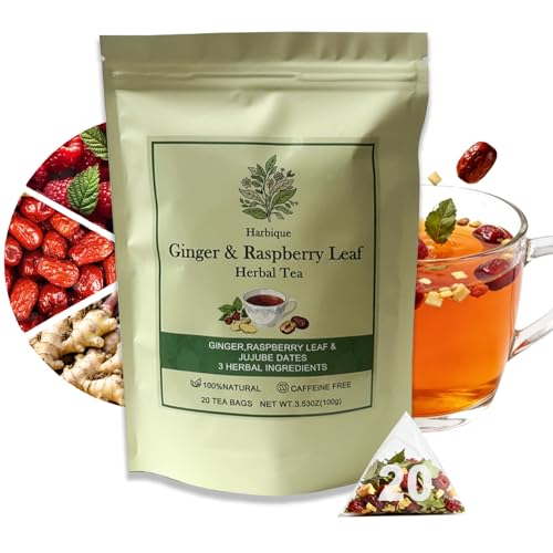 organic raspberry leaf ginger tea bags