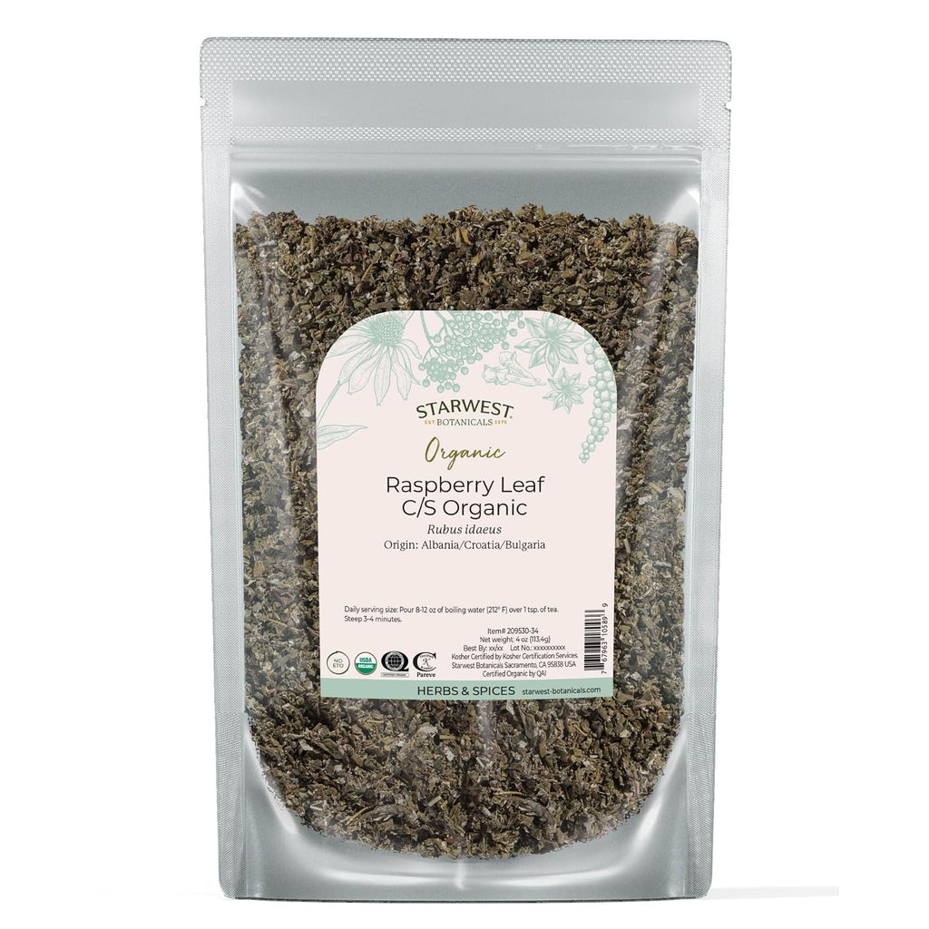 organic raspberry leaf herbal tea