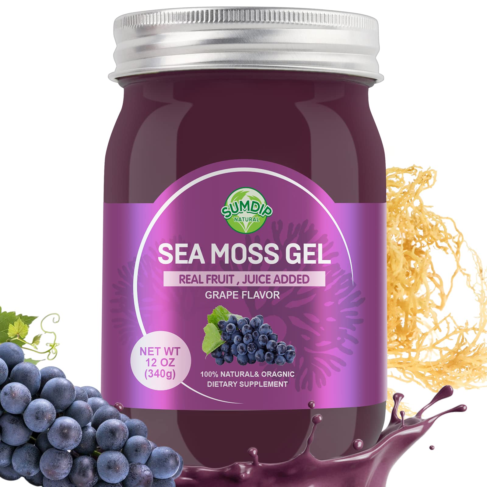 organic raw Irish sea moss gel