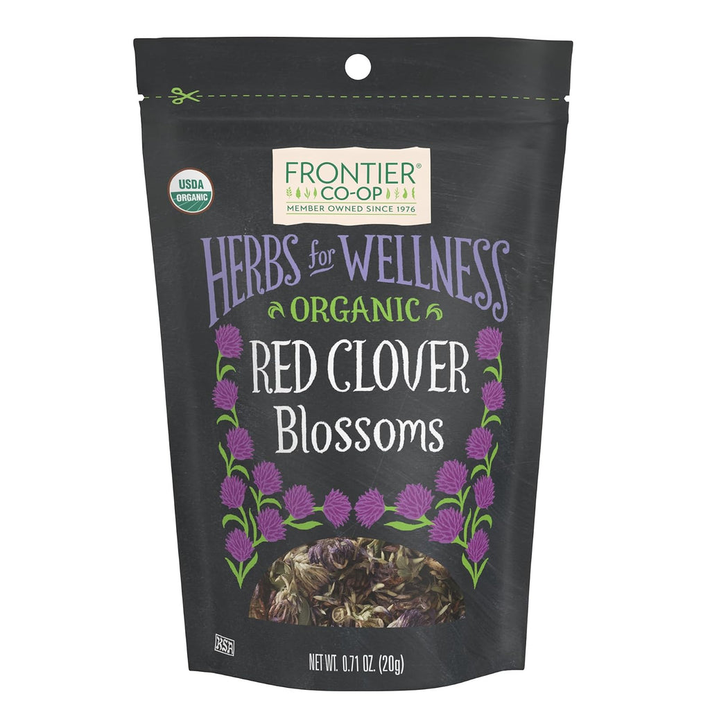 organic red clover blossoms tea