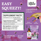 organic red clover drops for women