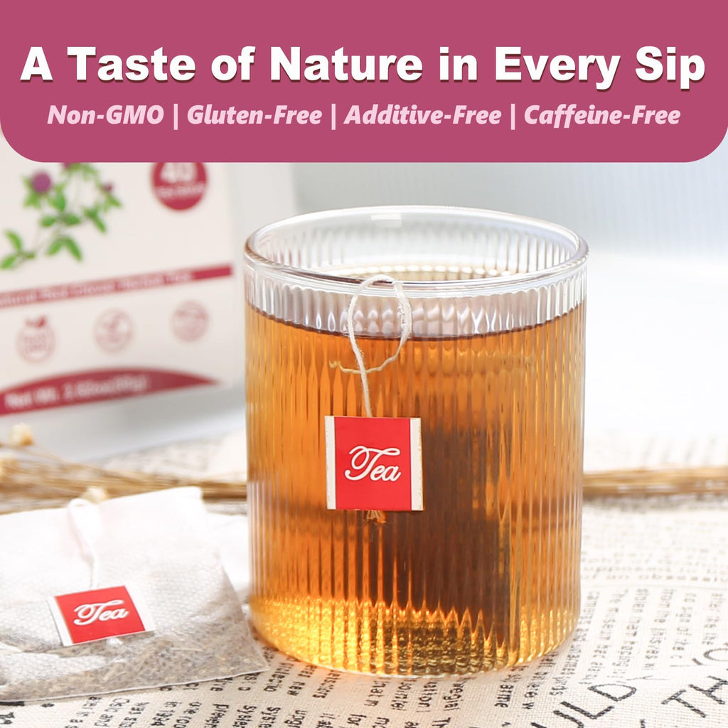 organic red clover herbal infusion