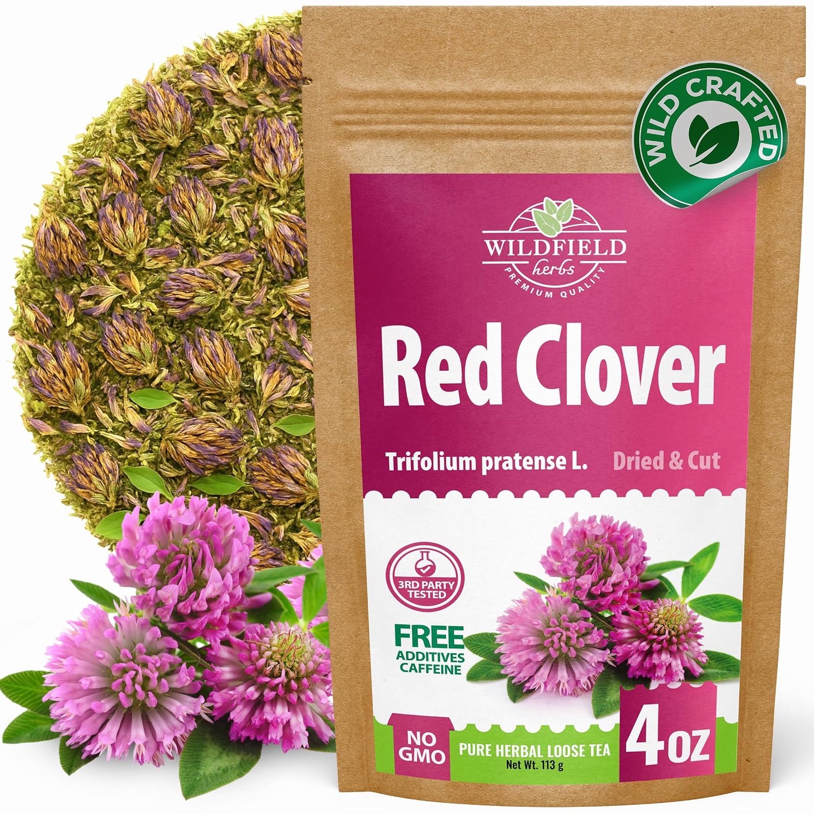 organic red clover herbal tea