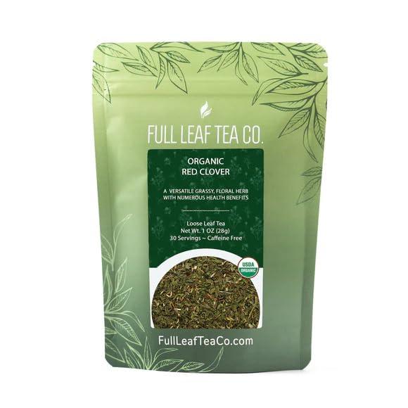 organic red clover loose leaf tea