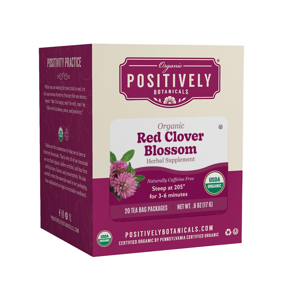 organic red clover tea bags