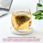 Organic red raspberry leaf infusion