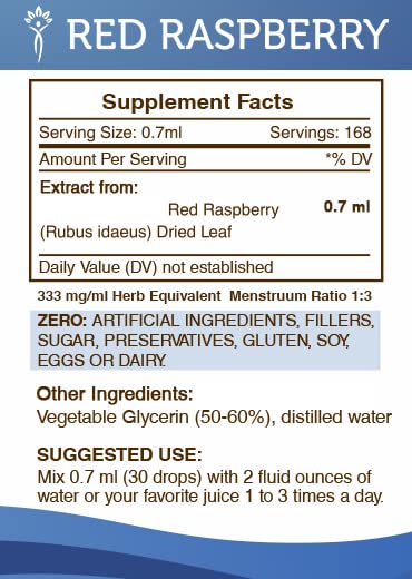 organic red raspberry tincture for wellness