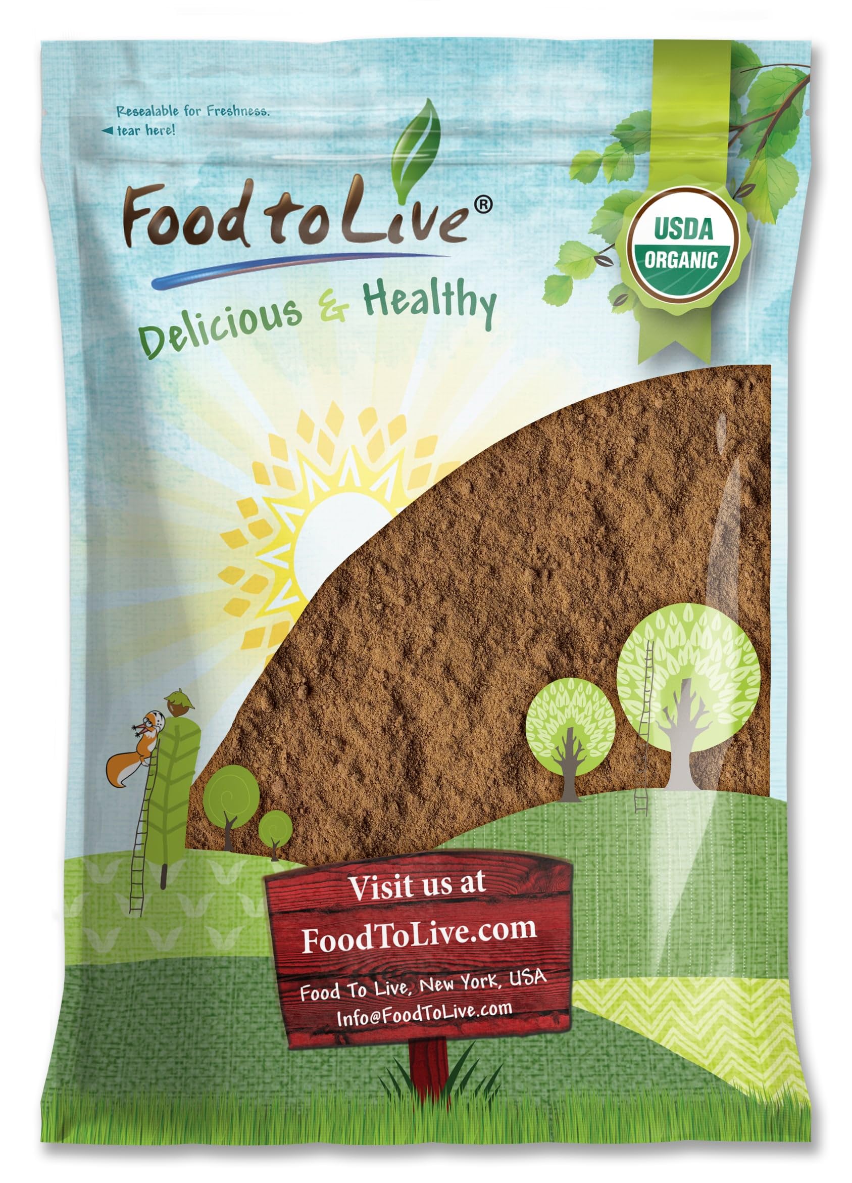 organic red reishi mushroom powder