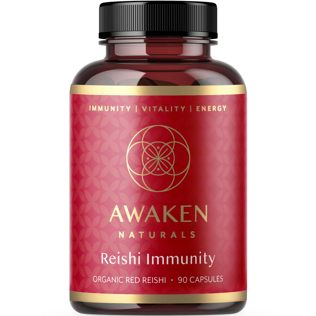 organic red reishi mushrooms capsules