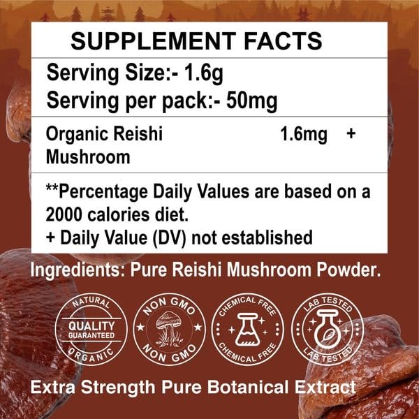 Organic reishi extract for immunity