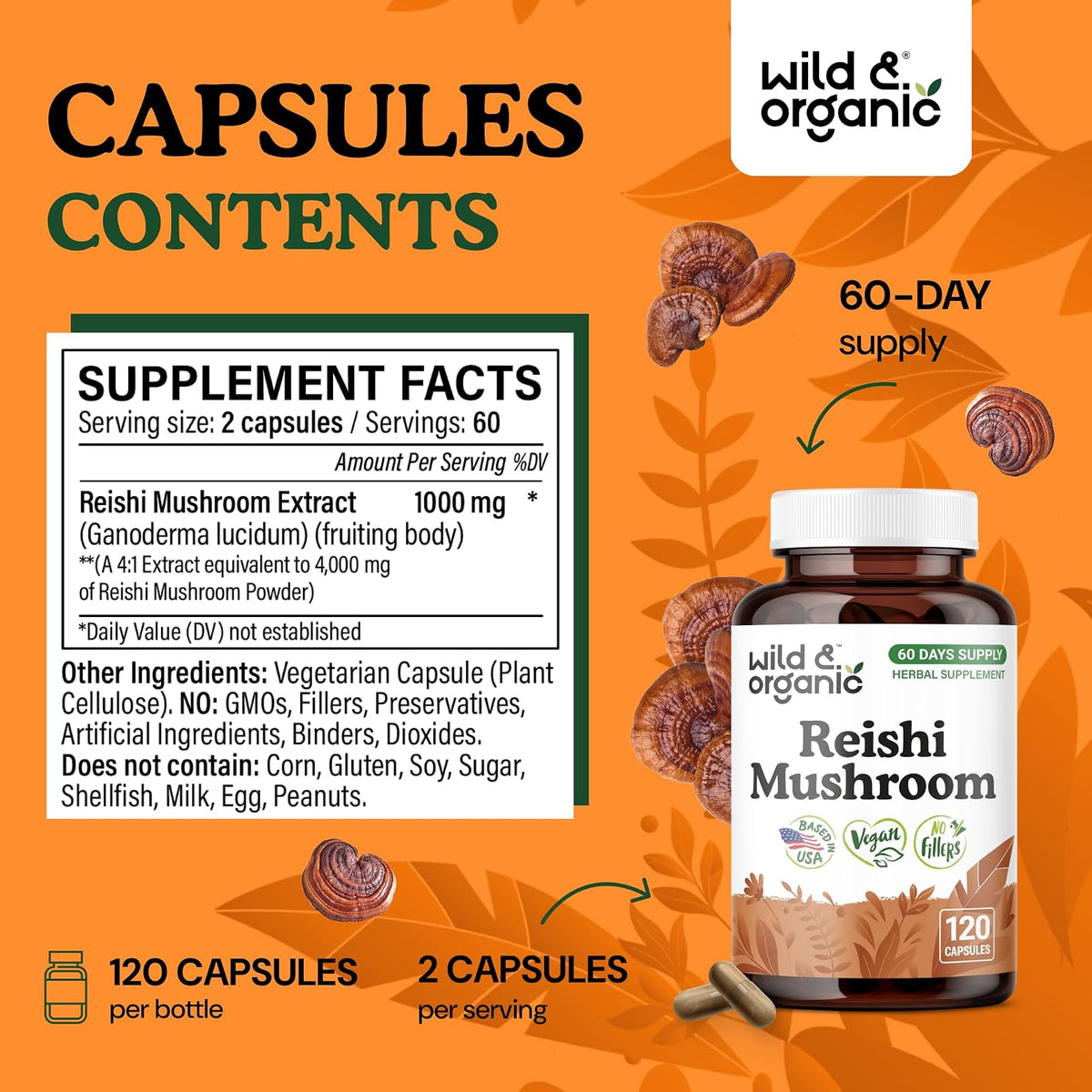 Organic Reishi for stress relief