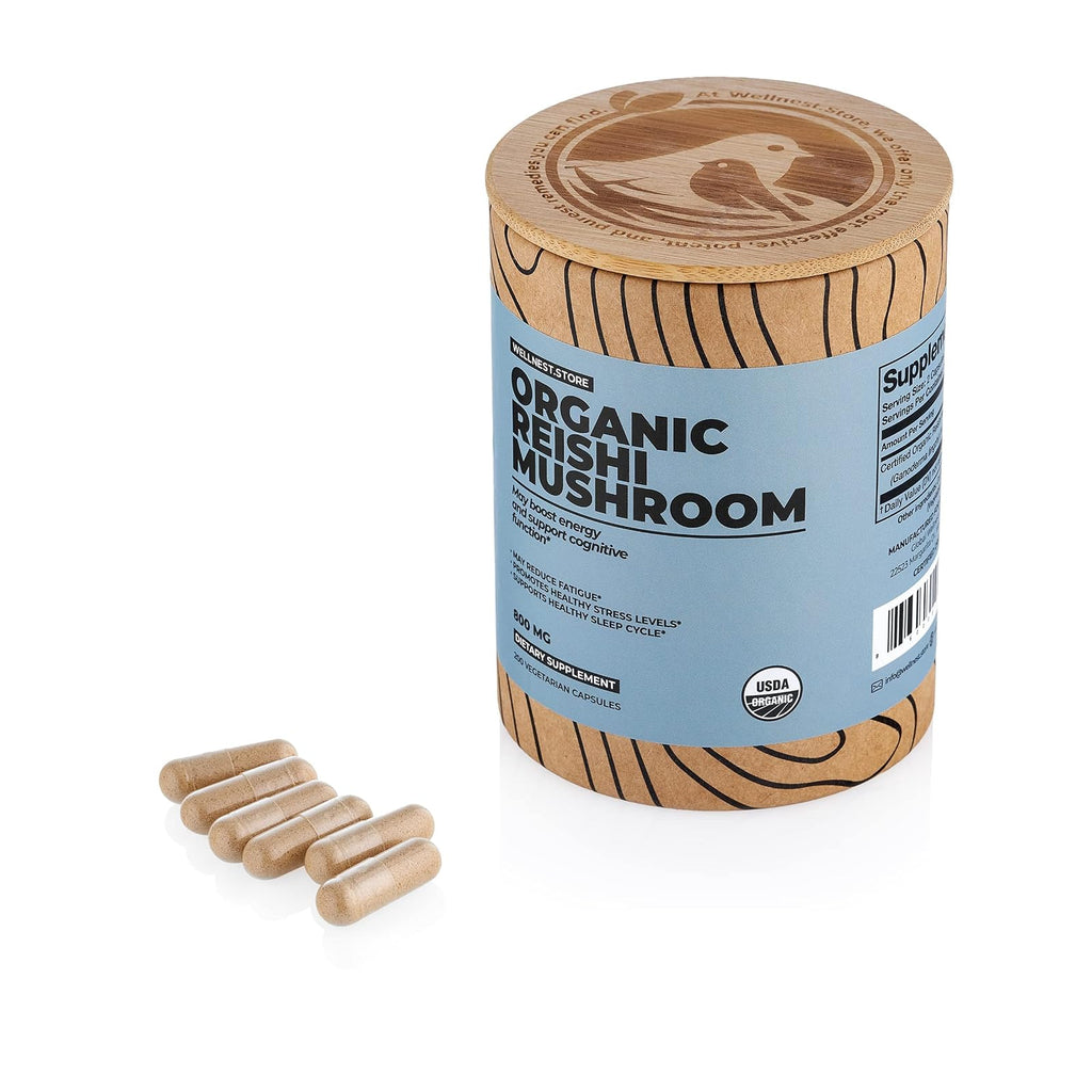 organic reishi mushroom capsules