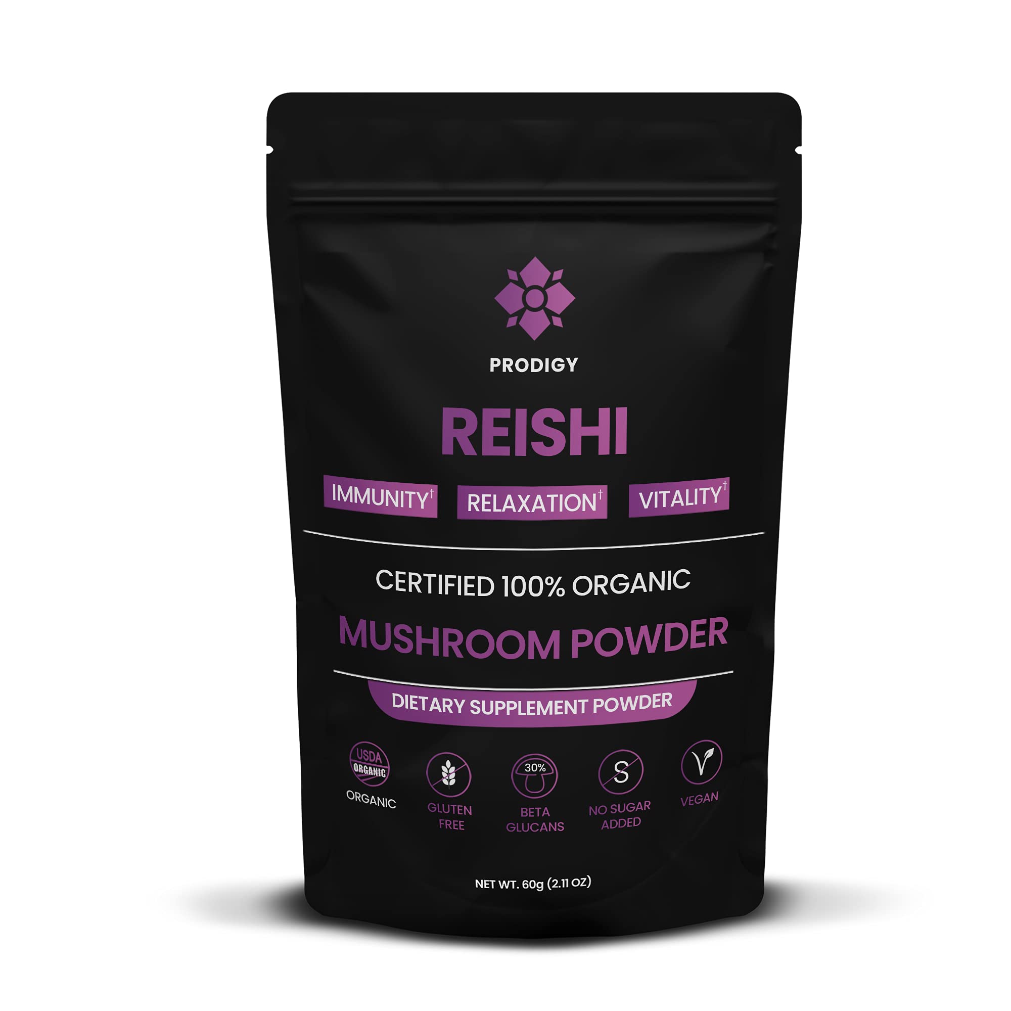 Organic reishi mushroom extract powder