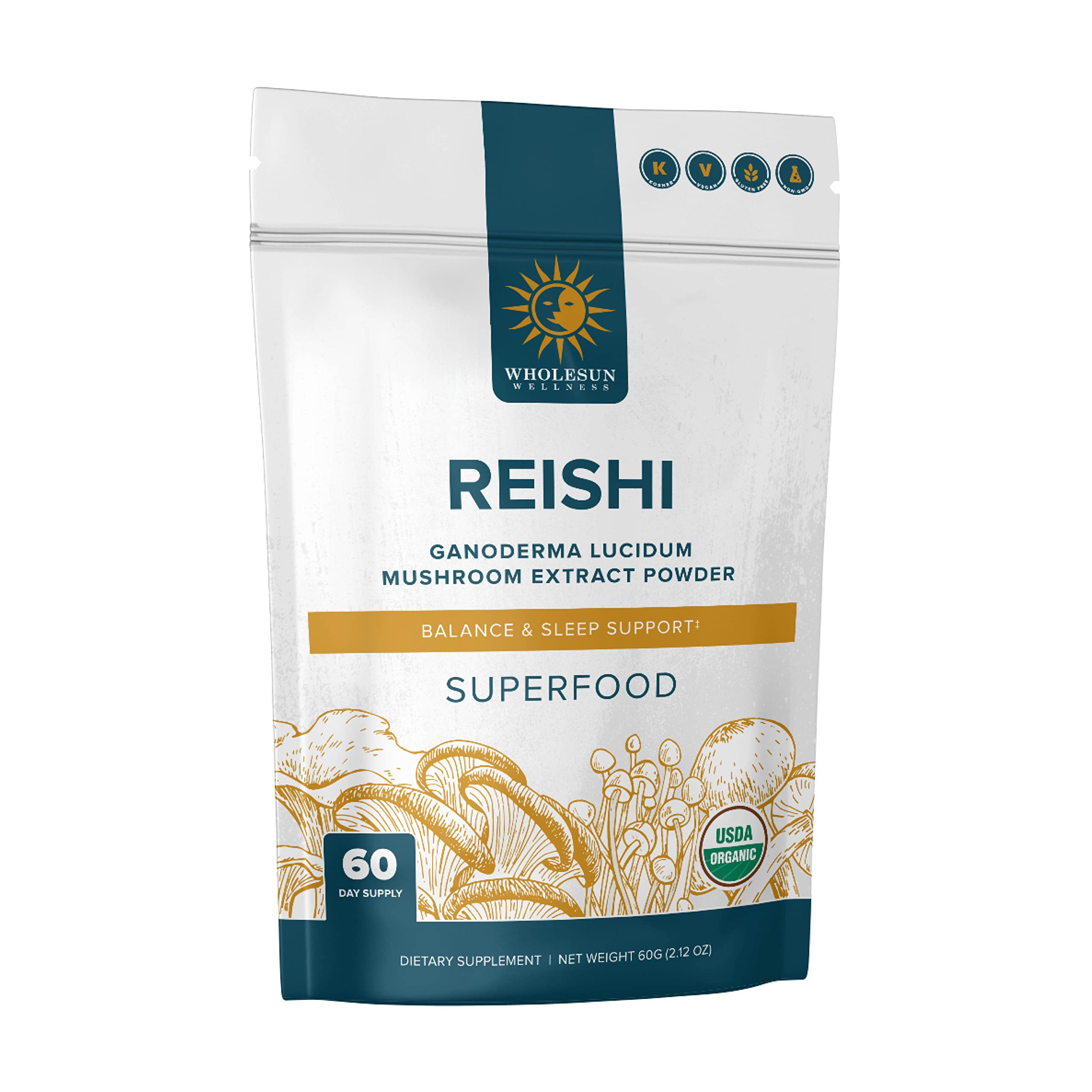 organic reishi mushroom health supplement