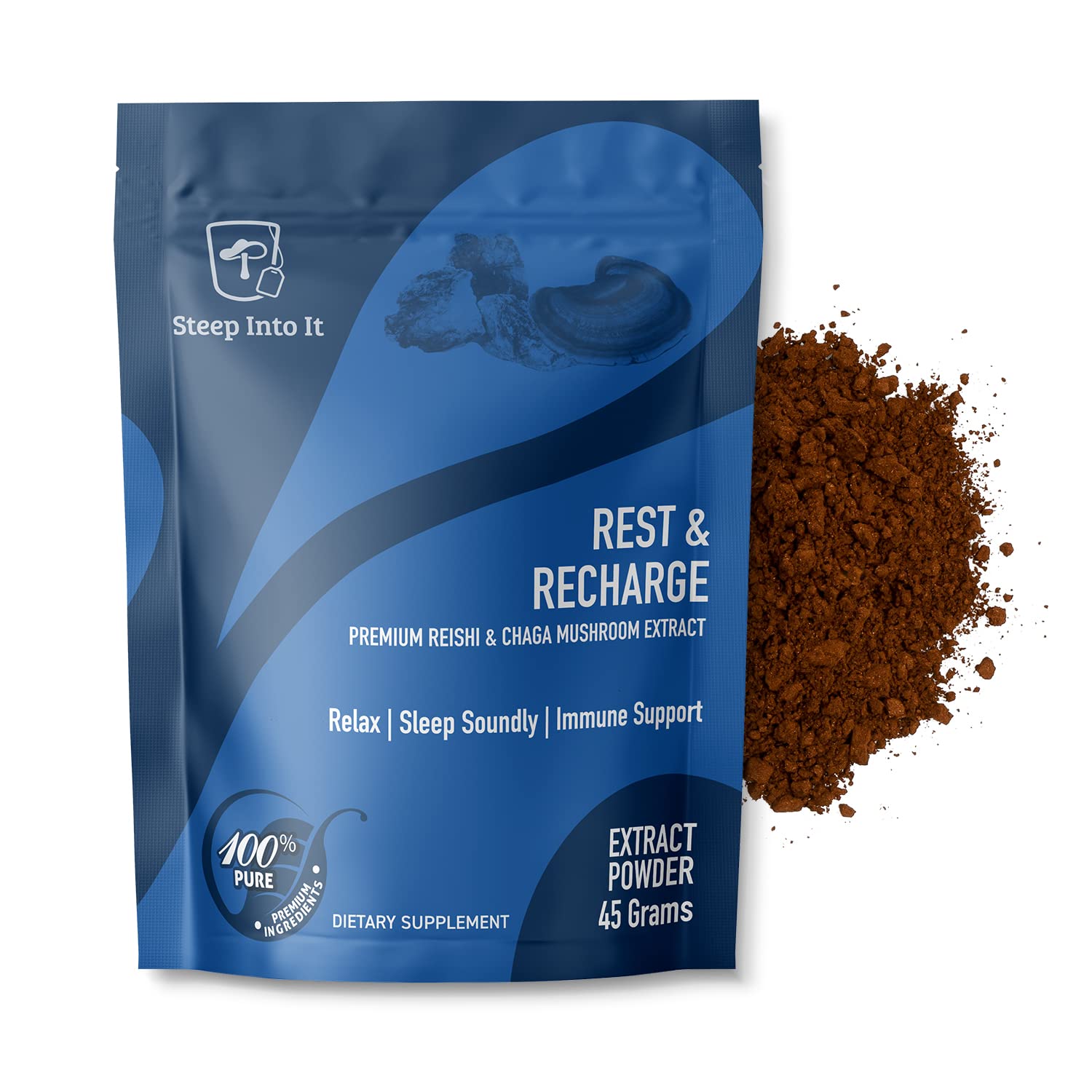 organic reishi mushroom powder for stress relief