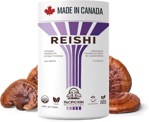 organic reishi mushroom powder supplement