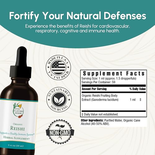 Organic Reishi mushrooms for overall health