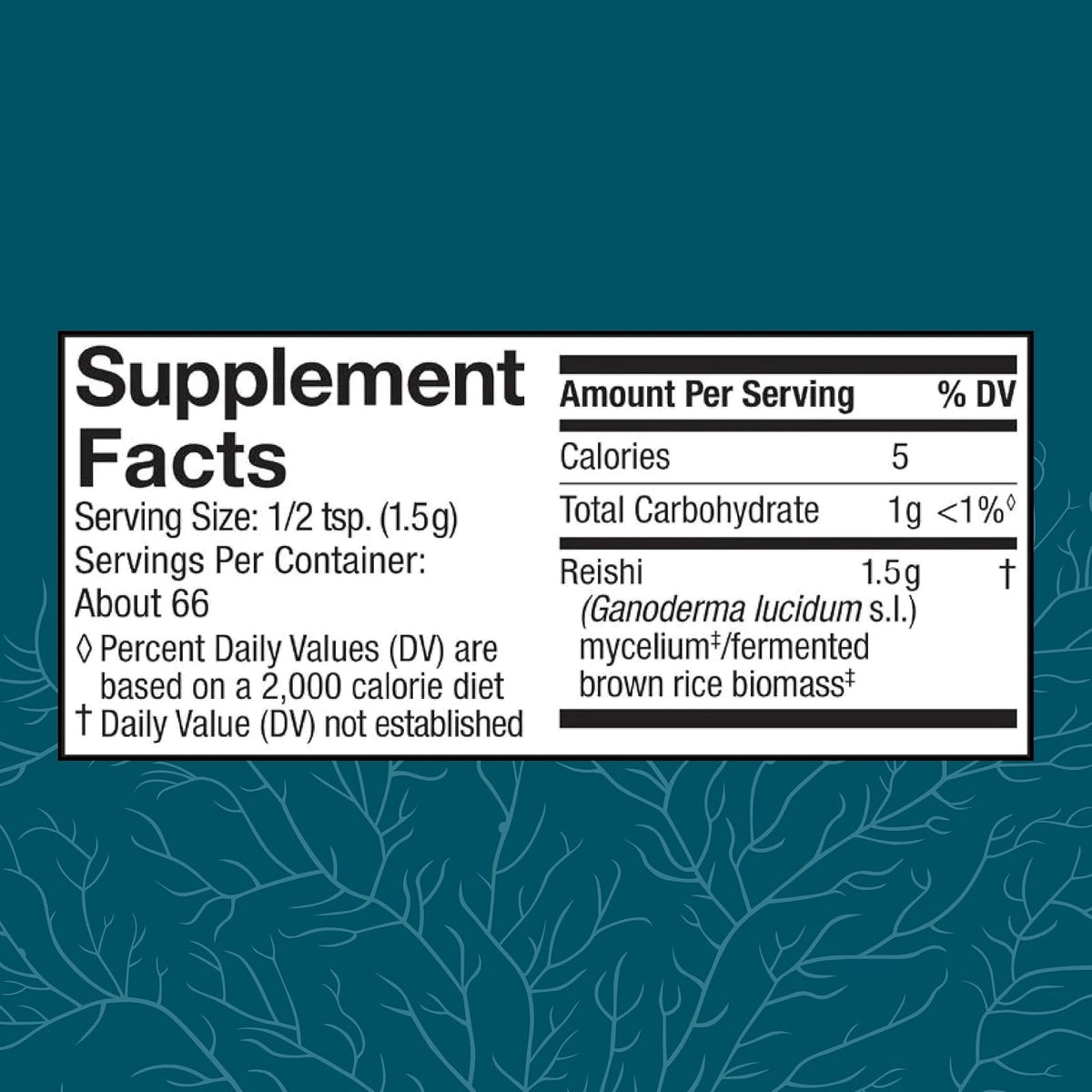 organic reishi mycelium supplement