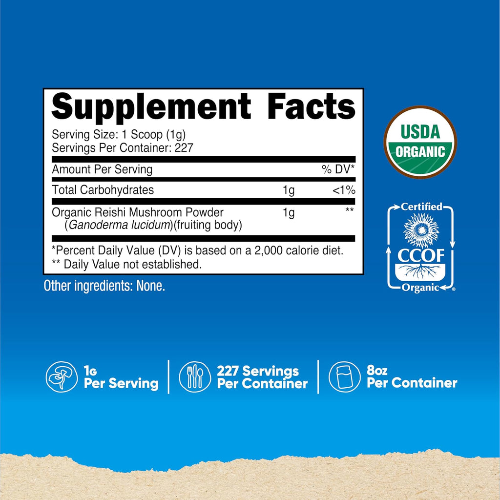 organic reishi powder for wellness