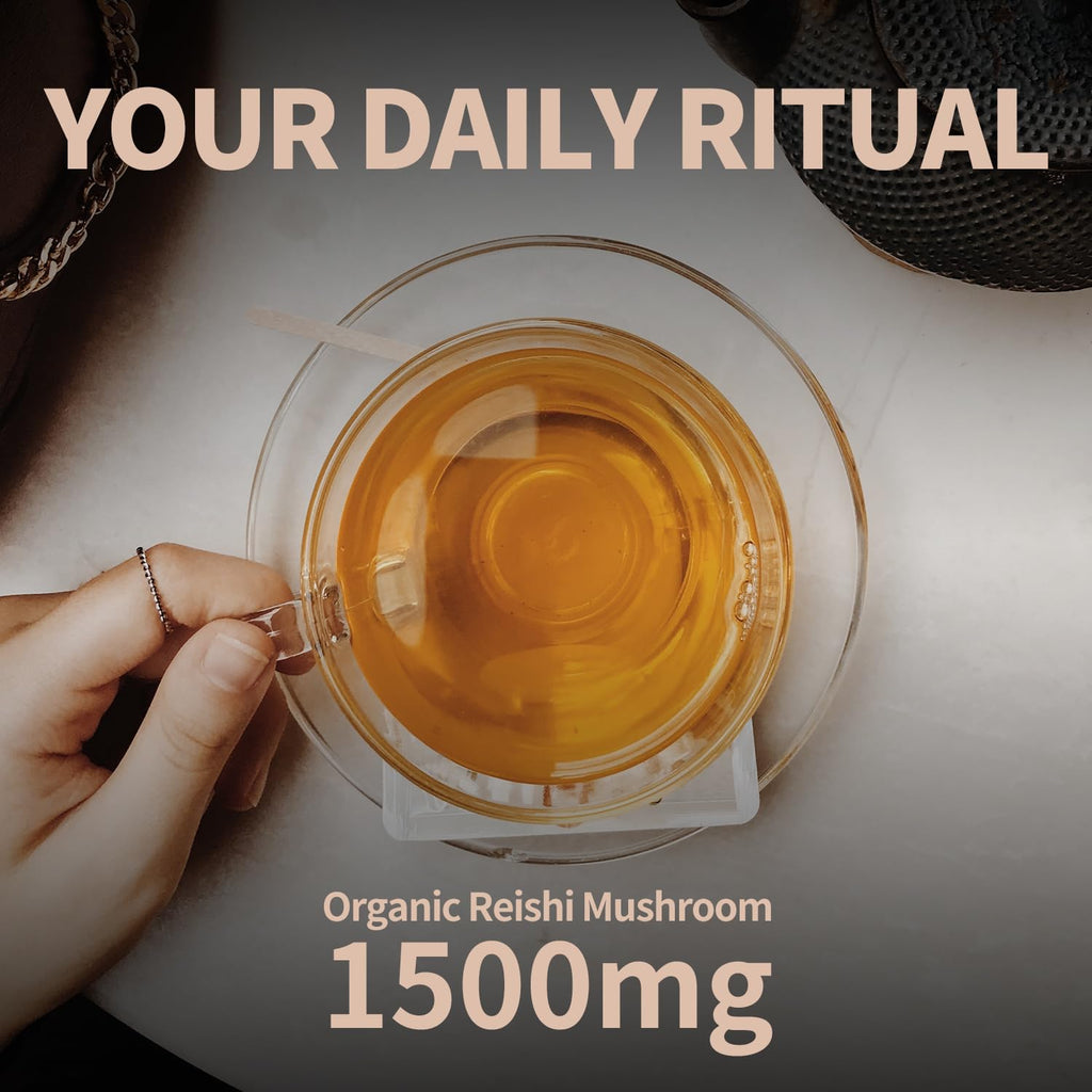 Organic Reishi tea for relaxation