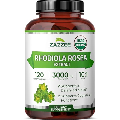 Organic Rhodiola capsules for stress relief