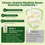 organic Rhodiola gummies for daily wellness