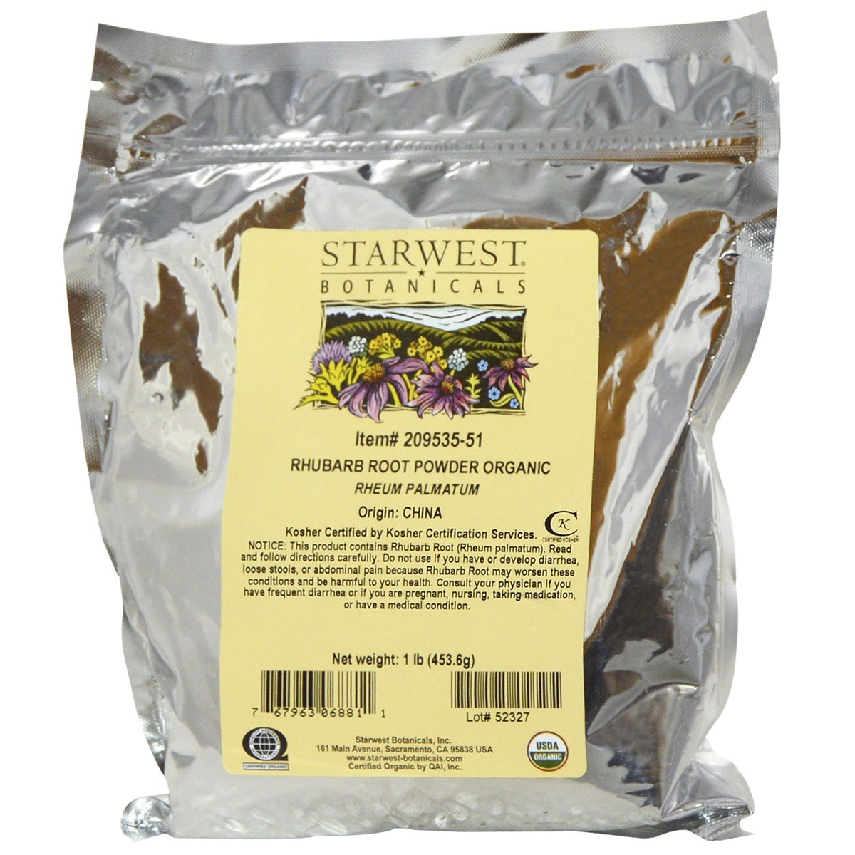 organic rhubarb root powder benefits