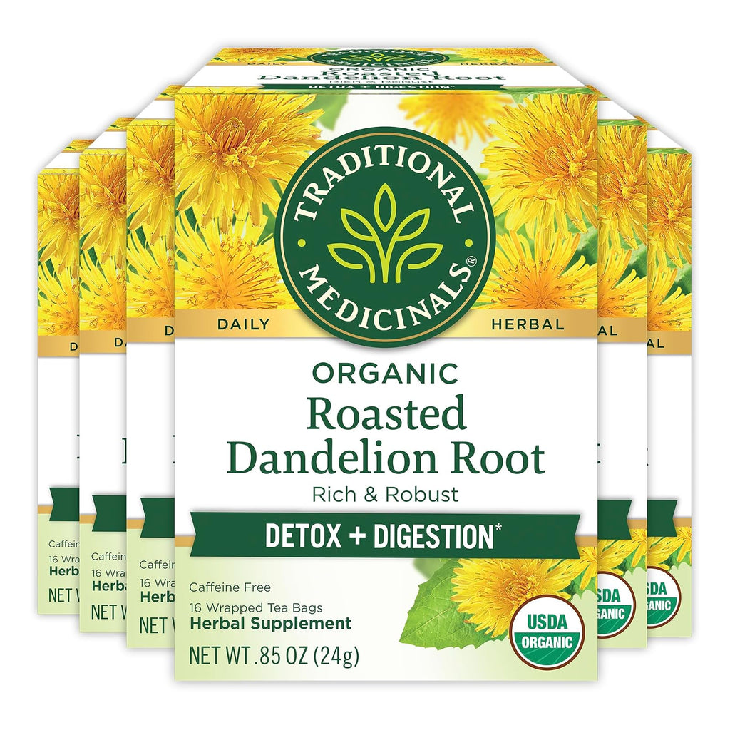 organic roasted dandelion root tea bags