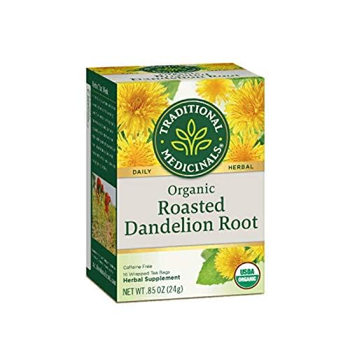 Organic roasted dandelion root tea bags