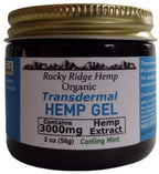 Organic Rocky Ridge hemp gel for pain relief