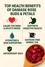 Organic rose buds for infusions