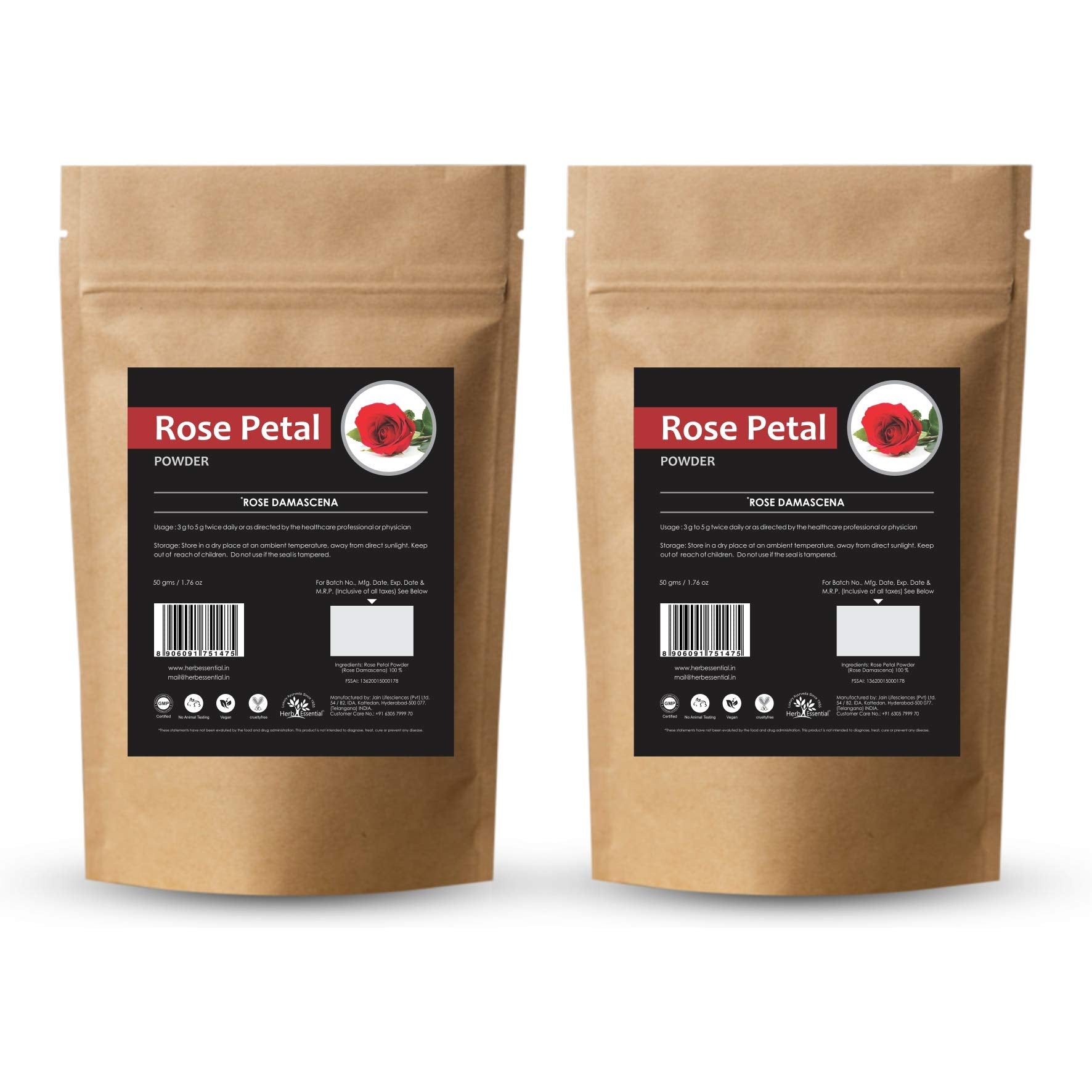 organic rose petal powder for smoothies