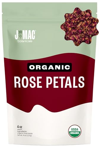 organic rose petals for herbal tea