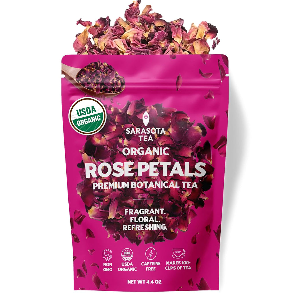 organic rose petals for tea