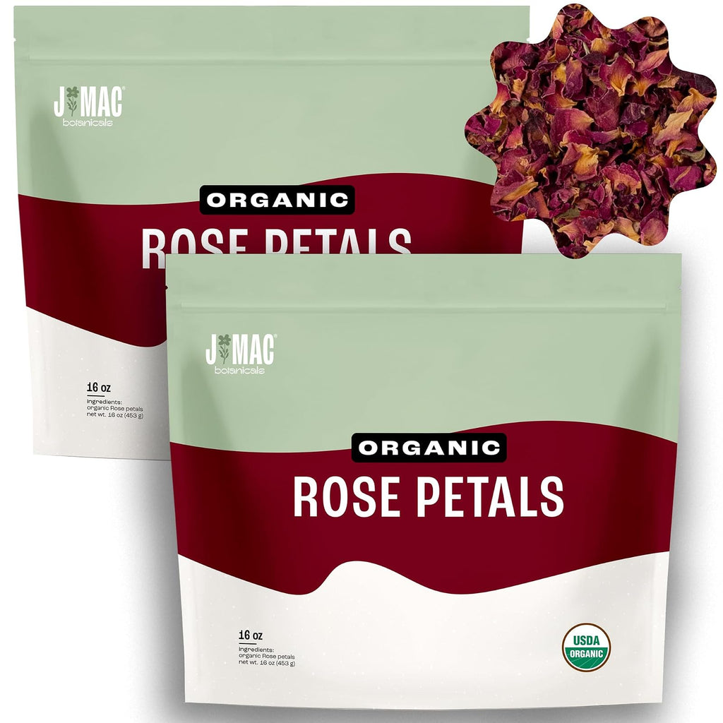 organic rose petals for tea