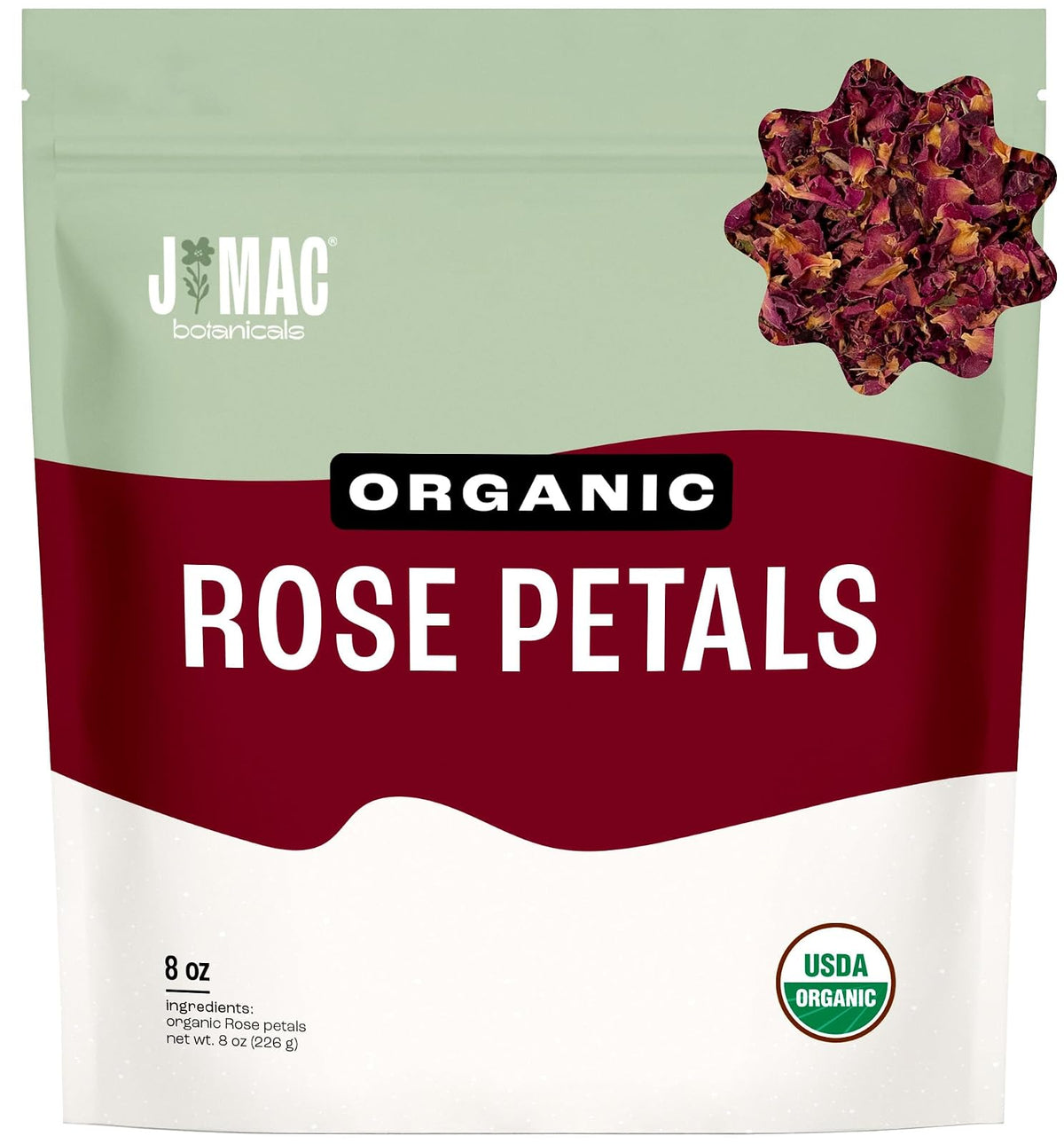 organic rose petals for tea