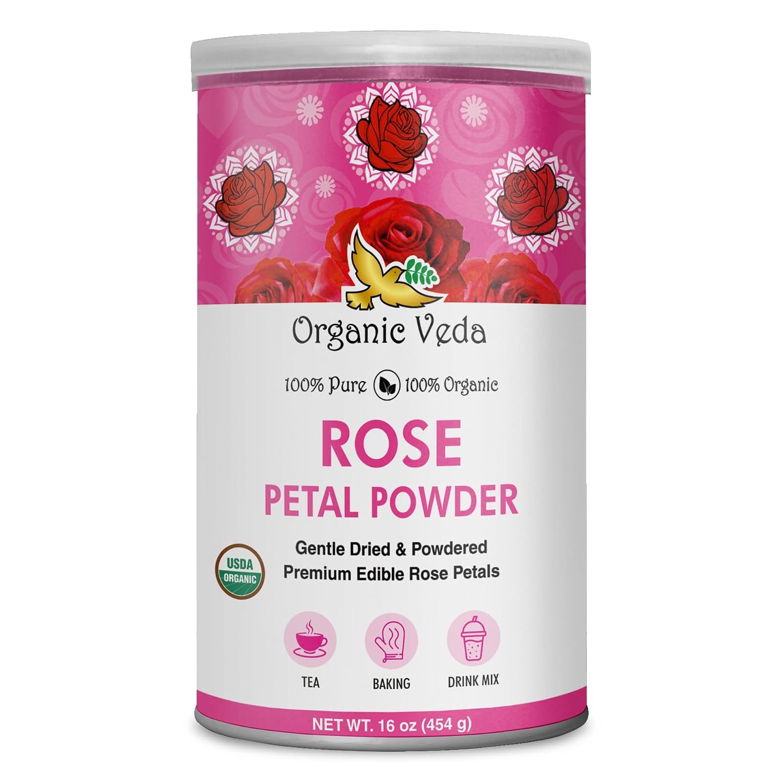 organic rose petals powder for tea